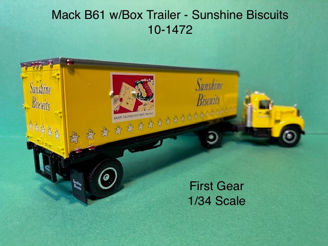 First Gear 1960 Mack B-61 Tractor & Trailer Sunshine Biscuits – The ...