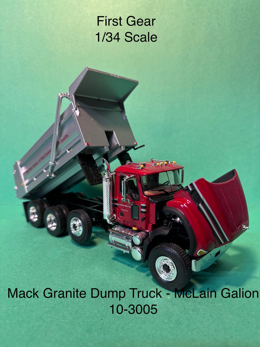 First Gear Mack Granite Heavy Duty Dump Truck McLain Gallion – The Cape ...