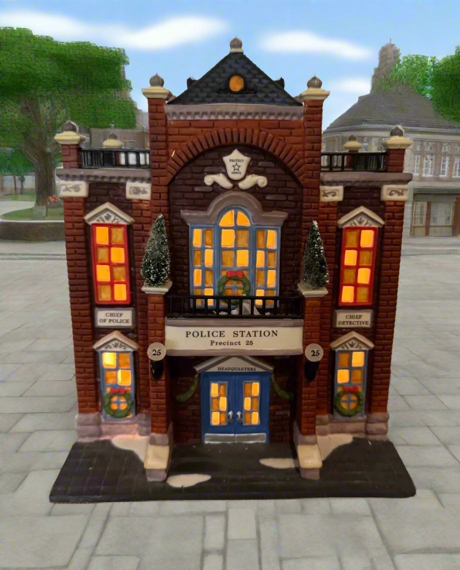Department 56 Precinct 25 Police Station – The Cape Cod Store