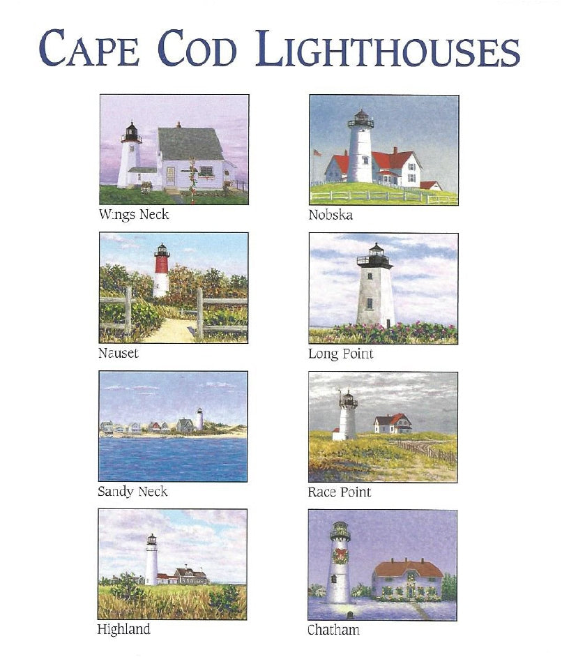 Cape Cod Lighthouses Notecards by Marsha York – The Cape Cod Store
