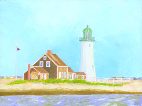 "Scituate Light" by C Barry Hills – The Cape Cod Store