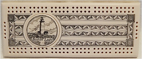 Scrimshaw Boston Light Cribbage Board – The Cape Cod Store