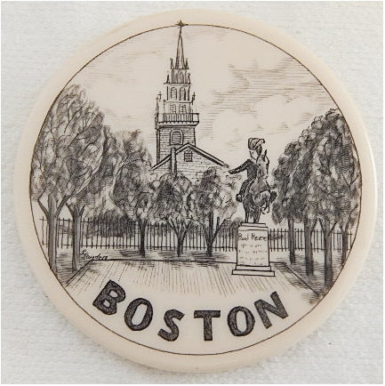 Scrimshaw Boston Magnet – The Cape Cod Store