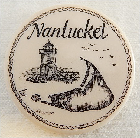 Scrimshaw Brant Point Nantucket Map Magnet – The Cape Cod Store