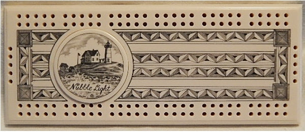 Scrimshaw Cape Neddick "Nubble" Lighthouse Cribbage Board – The Cape ...
