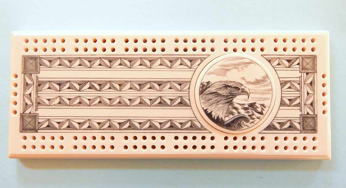 Scrimshaw Eagle Cribbage Board – The Cape Cod Store