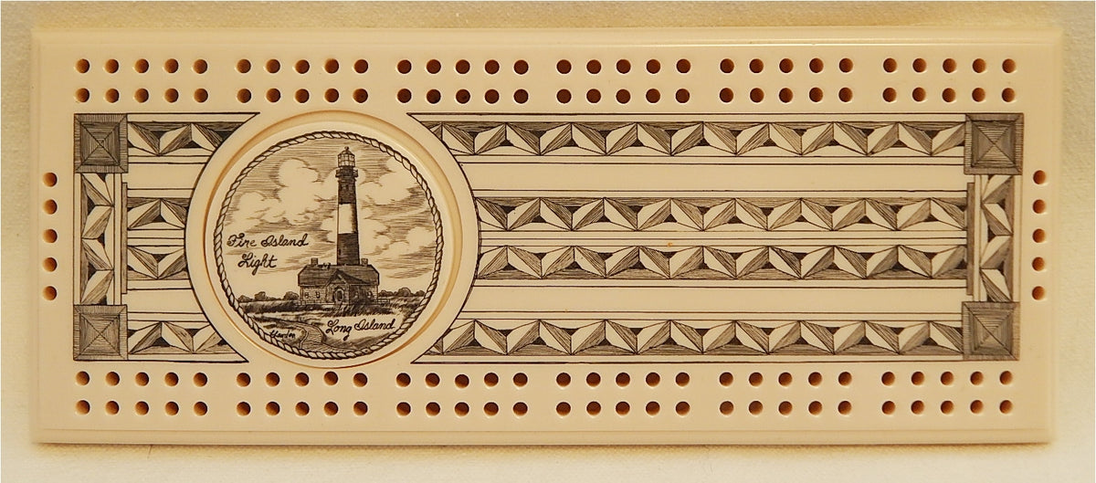 Scrimshaw Fire Island Lighthouse Cribbage Board – The Cape Cod Store