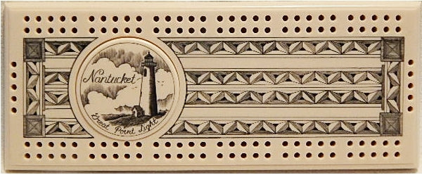 Scrimshaw Great Point Lighthouse Cribbage Board – The Cape Cod Store