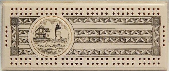 Scrimshaw Race Point Lighthouse Cribbage Board – The Cape Cod Store
