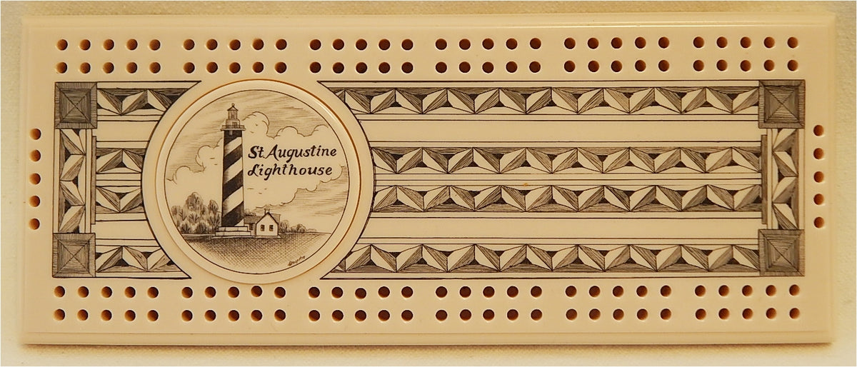 Scrimshaw St Augustine Lighthouse Cribbage Board – The Cape Cod Store