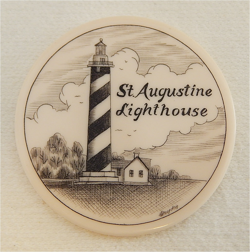 Scrimshaw St Augustine Lighthouse Magnet – The Cape Cod Store