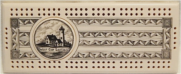 Scrimshaw West Chop Lighthouse Cribbage Board – The Cape Cod Store